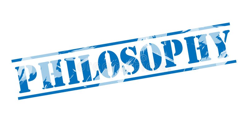 Philosophy blue stamp stock illustration. Illustration of sticker ...