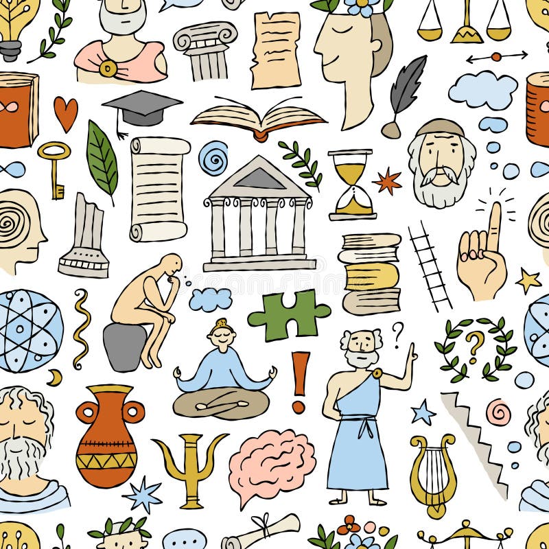 A Symbol of the Philosophy Socrates Stock Illustration - Illustration ...