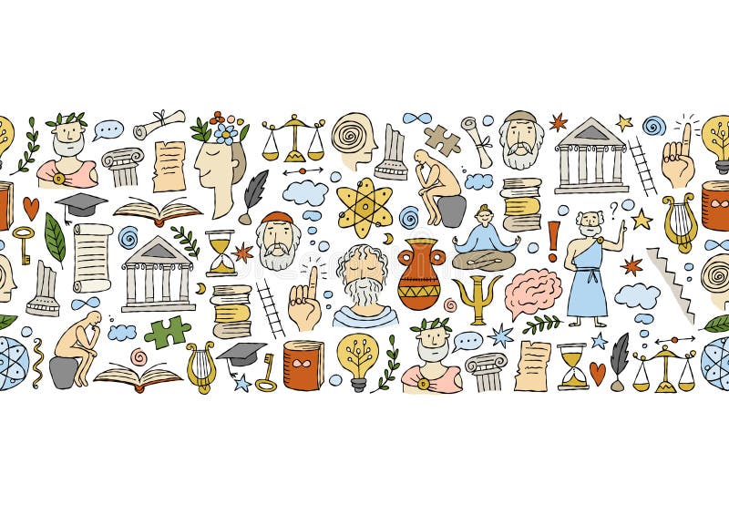 A Symbol of the Philosophy Socrates Stock Illustration - Illustration ...
