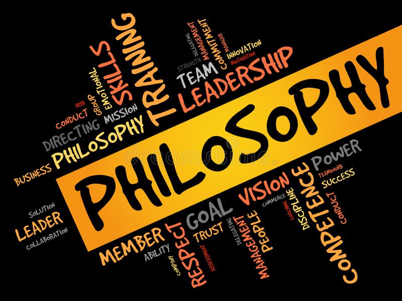 Philosophy word cloud stock illustration. Illustration of cloud - 200152958