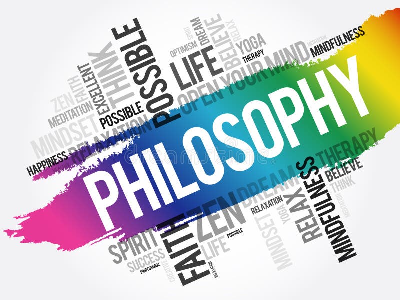 Philosophy Word Cloud Collage Stock Illustration - Illustration of idea ...