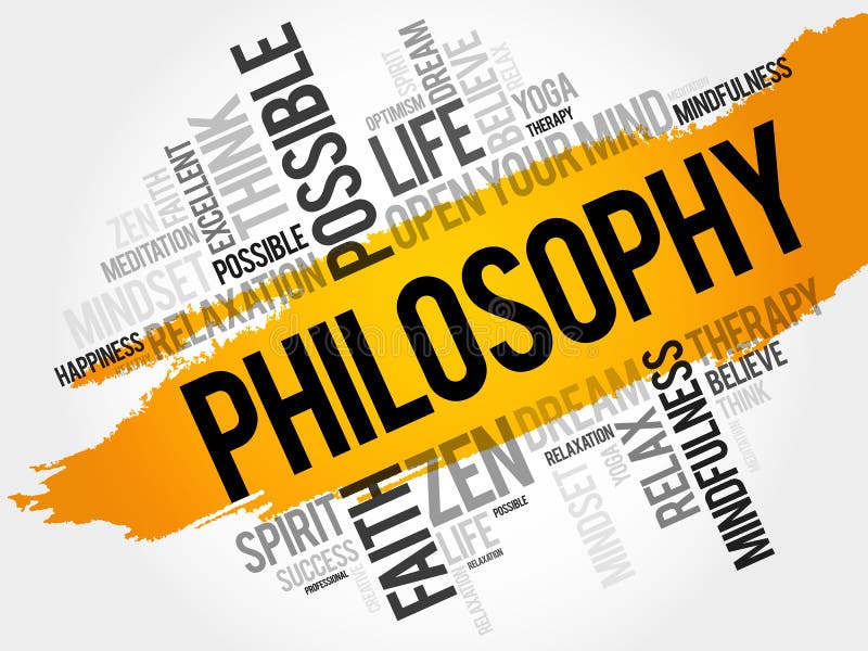 Philosophy Word Cloud Collage Stock Illustration - Illustration of idea ...