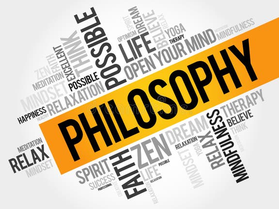 Philosophy word cloud stock illustration. Illustration of judge - 202492288