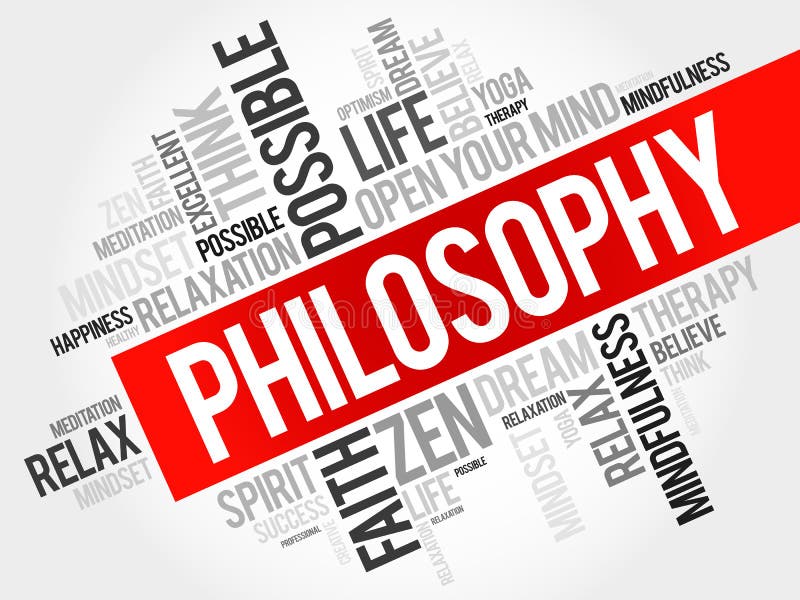 Philosophy Word Cloud Collage Stock Illustration - Illustration of idea ...