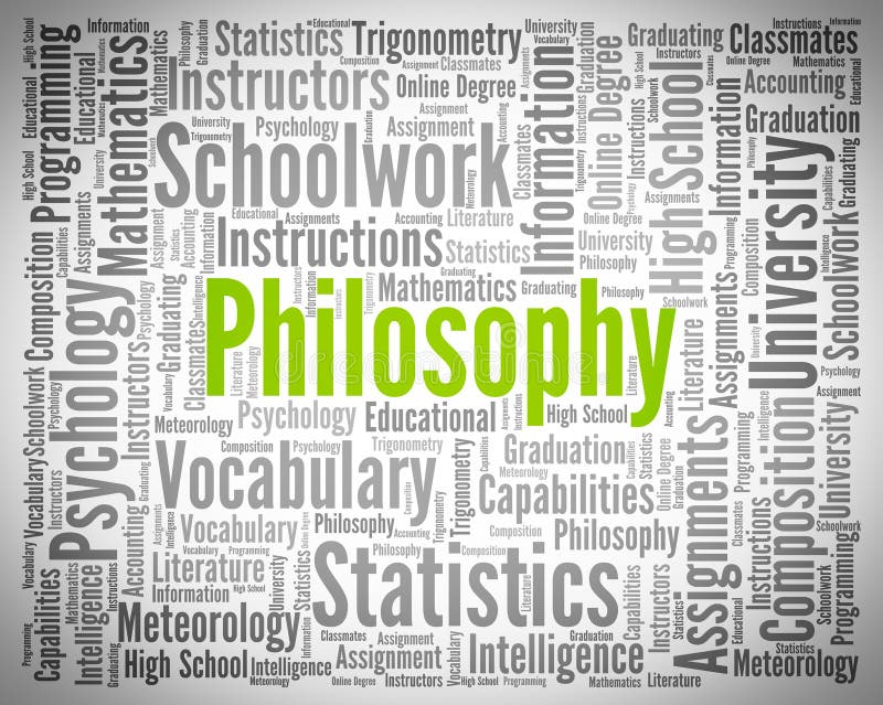 Philosophy Word Cloud Collage Stock Illustration - Illustration of idea ...