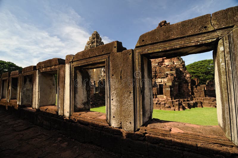 Phimai Temple Historical Park Stock Image - Image of tourism, thailand ...