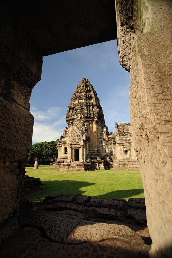 Phimai Temple Historical Park Stock Photo - Image of historical, wall ...