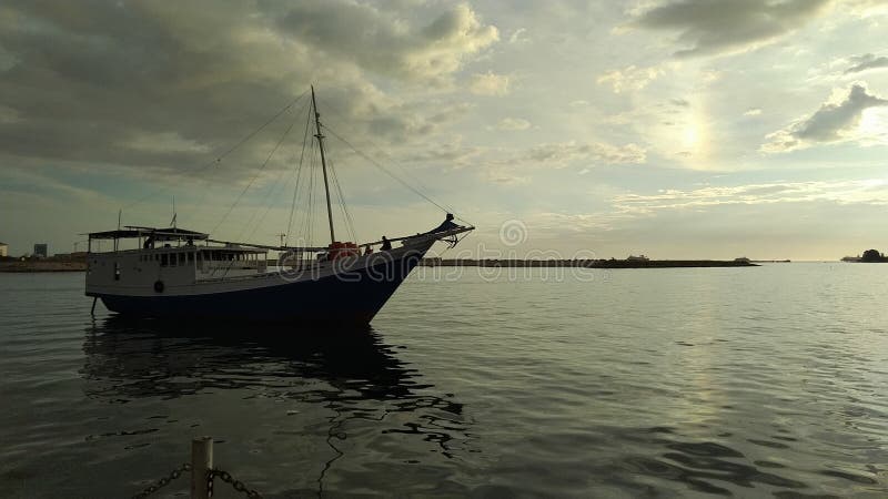 Phinisi One of Boat from Indonesia Culture Stock Image - Image of ...