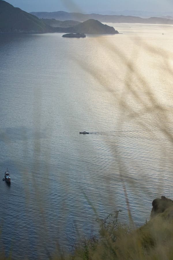 Phinisi from Distance stock photo. Image of padar, phinisi - 222627876