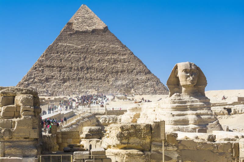 Pyramid of Khafre, Giza, Egypt Stock Photo - Image of carved ...