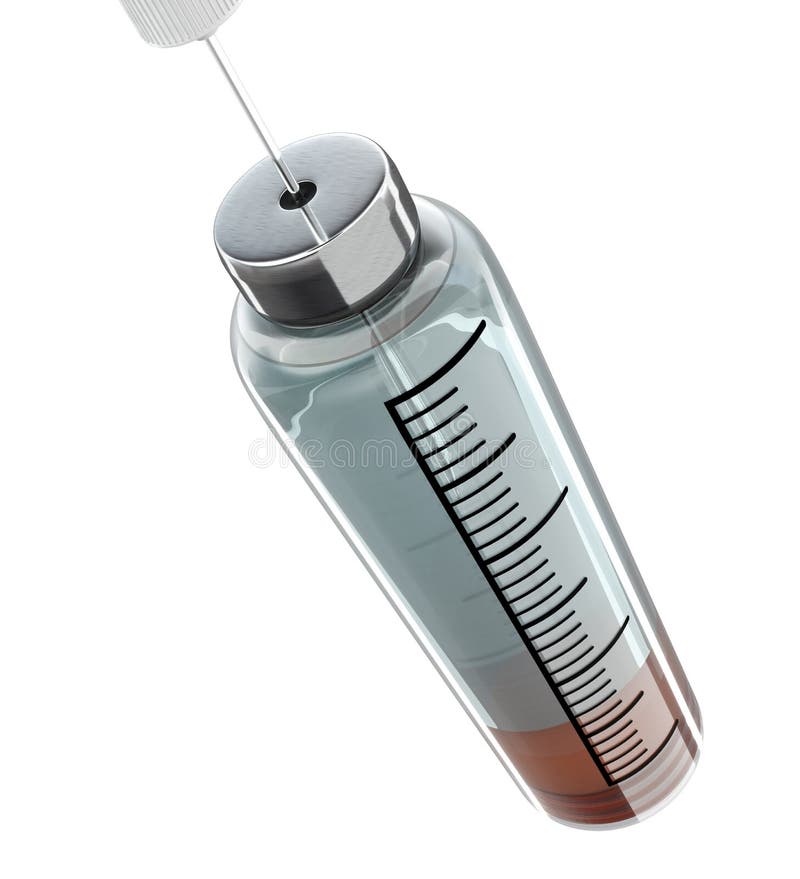 Phiole Der Einspritzung 3d Diabetesbehandlung Stock Abbildung ...