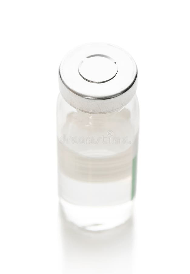 Phiole mit einer Medizin stockbild. Bild von betäubungsmittel - 15304783