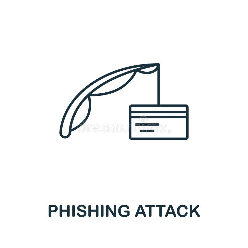 Phishing Icon. Monochrome Simple Cyber Security Icon for Templates, Web ...