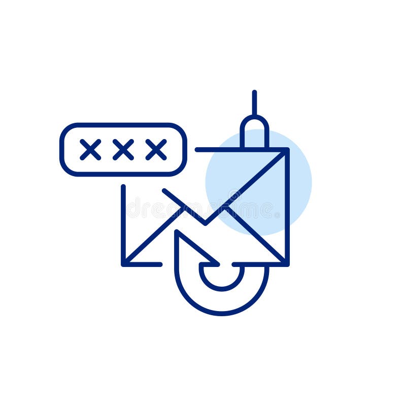 Phishing Attack Icon Featuring Email, Hook and Password. Scam E-mail ...