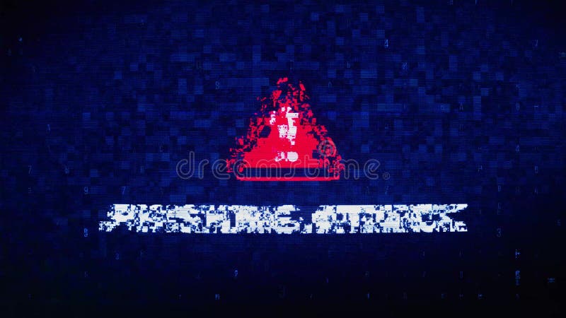 Phishing Attack Text Digital Noise Twitch Glitch Distortion Effect ... Phishing Attack Text Digital Noise Twitch Glitch Distortion Effect ...