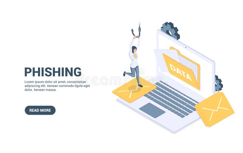 Data Leaks, Cloud Hacking. Data Hack Problem. Vector Stock Illustration. Stock Vector ...