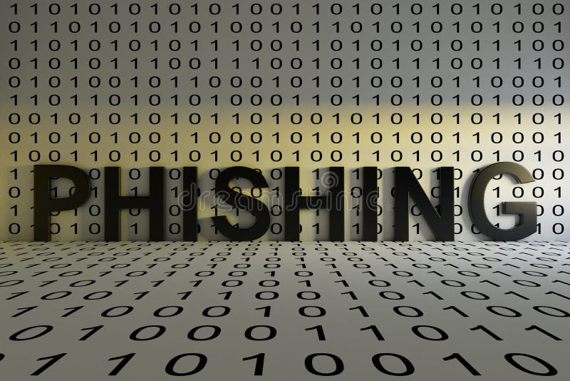 PHISHING Concept Text Sunlight Stock Illustration - Illustration of ...