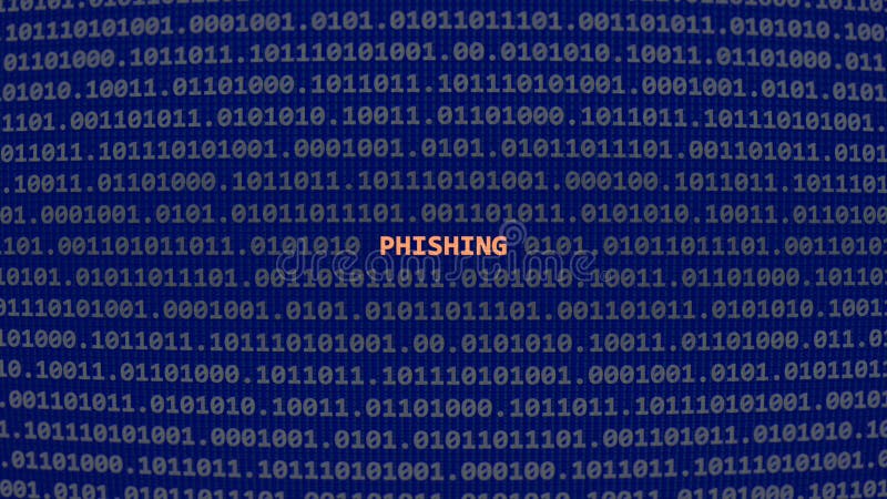Phishing Cyber Attack in Binary System 0101 Stock Illustration - Illustration of handwriting ...