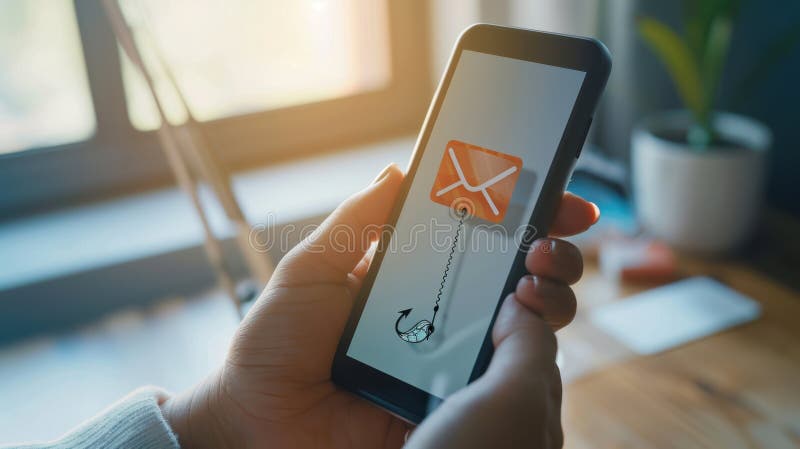 The Phishing Email Alert.AI Generated Image Stock Photo - Image of ...