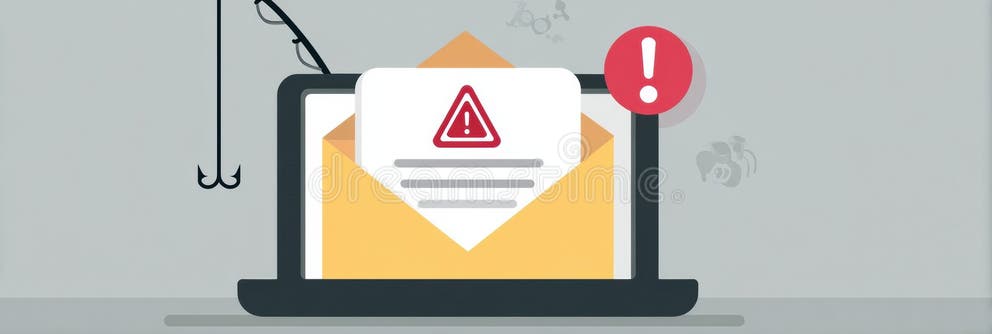 Phishing Email Warning Icon Emphasizes Online Security Risk in Digital ...