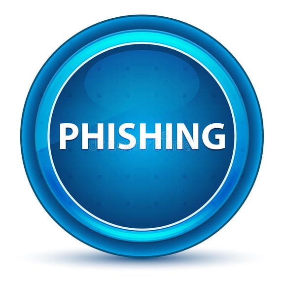 Phishing Eyeball Blue Round Button Stock Illustration - Illustration of ...