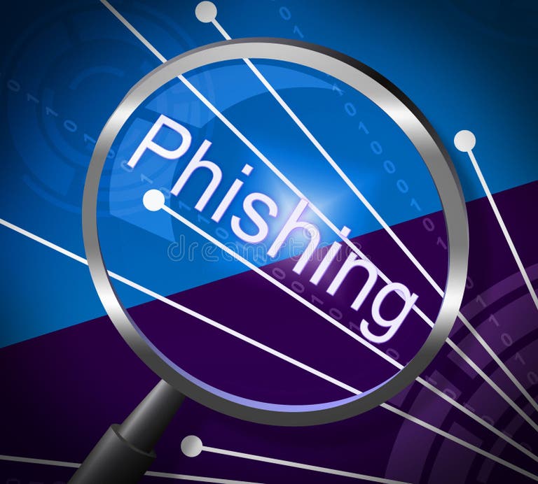 Phishing Fraud Represents Rip Off and Cheat Stock Illustration ...