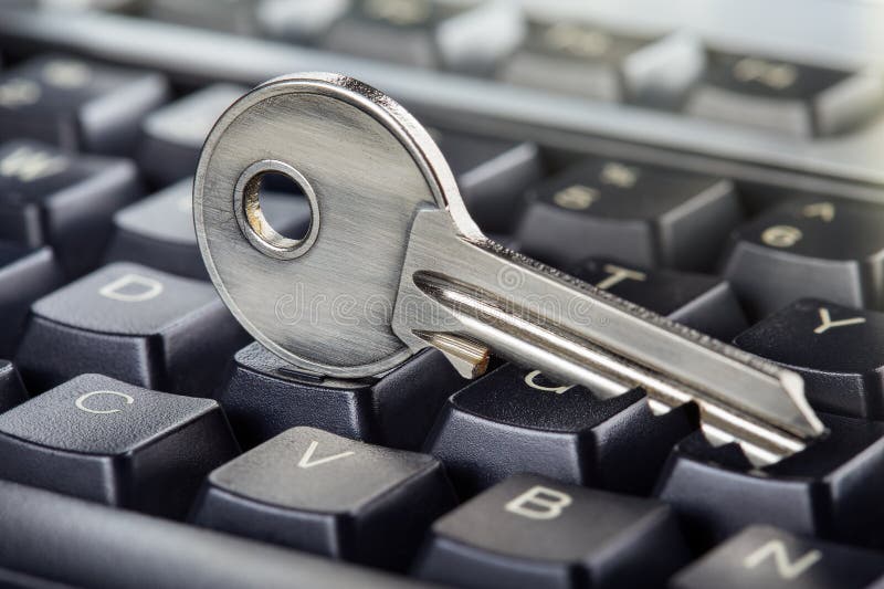 Phishing, Hacking Personal Data and Money , Key and Hook on Computer ...