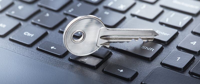 Phishing, Hacking Personal Data and Money , Key and Hook on Computer ...