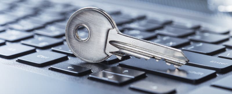 Phishing, Hacking Personal Data and Money , Key and Hook on Computer ...