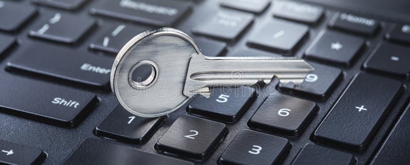 Phishing, Hacking Personal Data and Money , Key and Hook on Computer ...