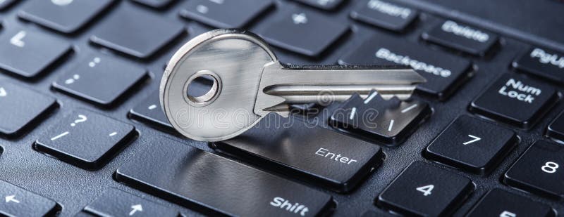 Phishing, Hacking Personal Data and Money , Key and Hook on Computer ...