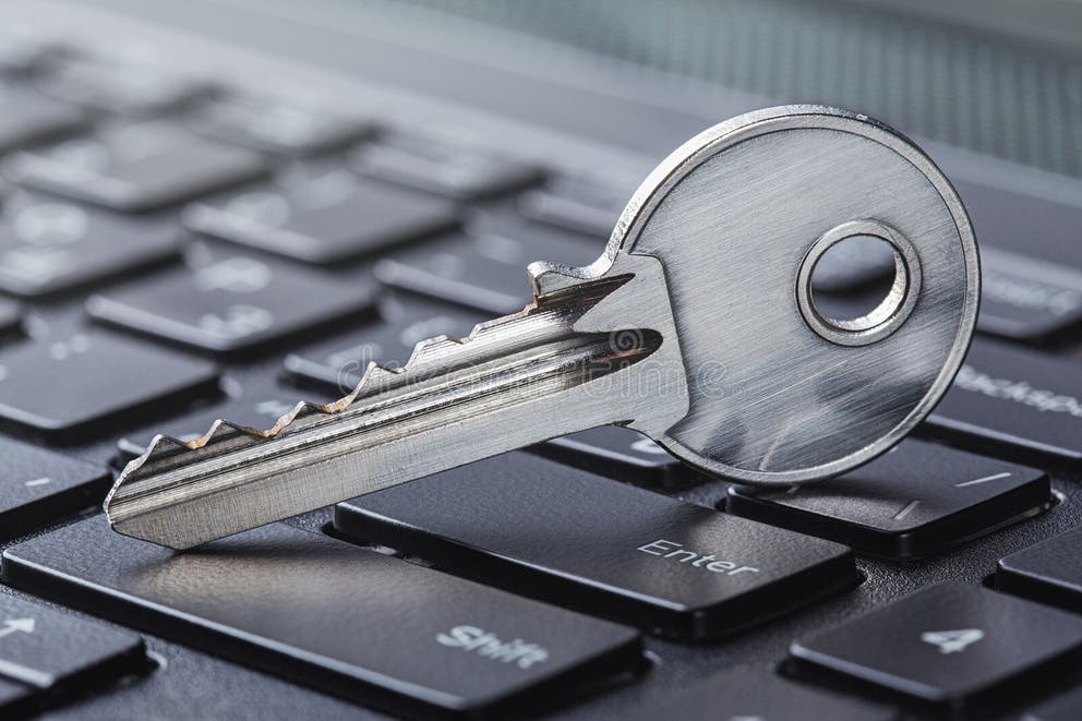 Phishing, Hacking Personal Data and Money , Key and Hook on Computer ...