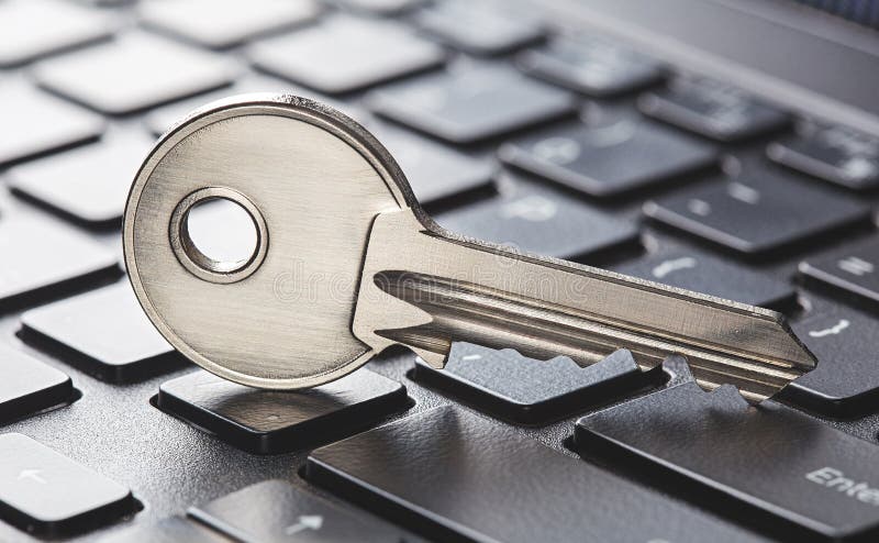 Phishing, Hacking Personal Data and Money , Key and Hook on Computer ...