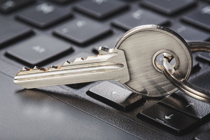 Phishing, Hacking Personal Data and Money , Key and Hook on Computer ...