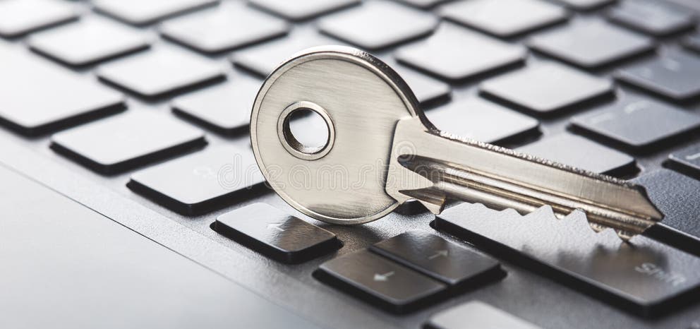 Phishing, Hacking Personal Data and Money , Key and Hook on Computer ...