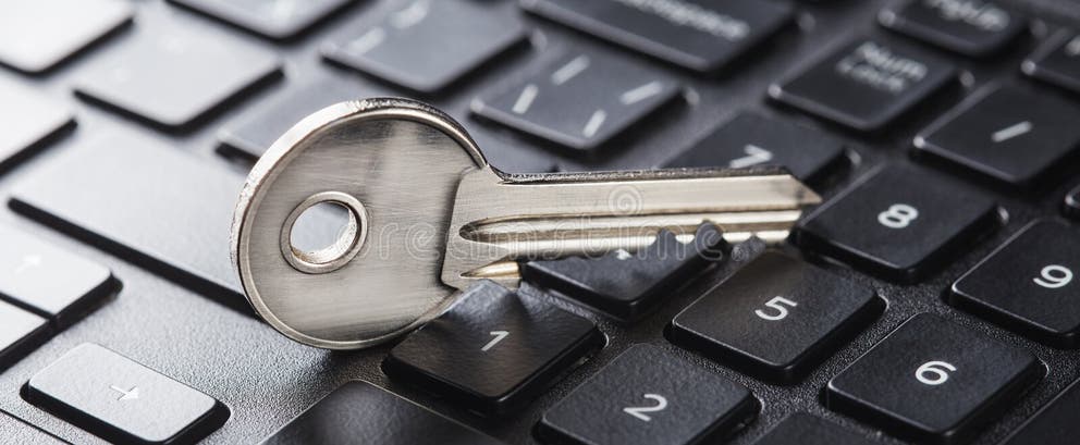 Phishing, Hacking Personal Data and Money , Key and Hook on Computer ...