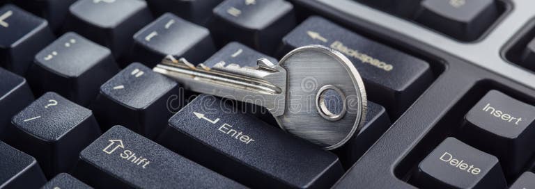 Phishing, Hacking Personal Data and Money , Key and Hook on Computer ...