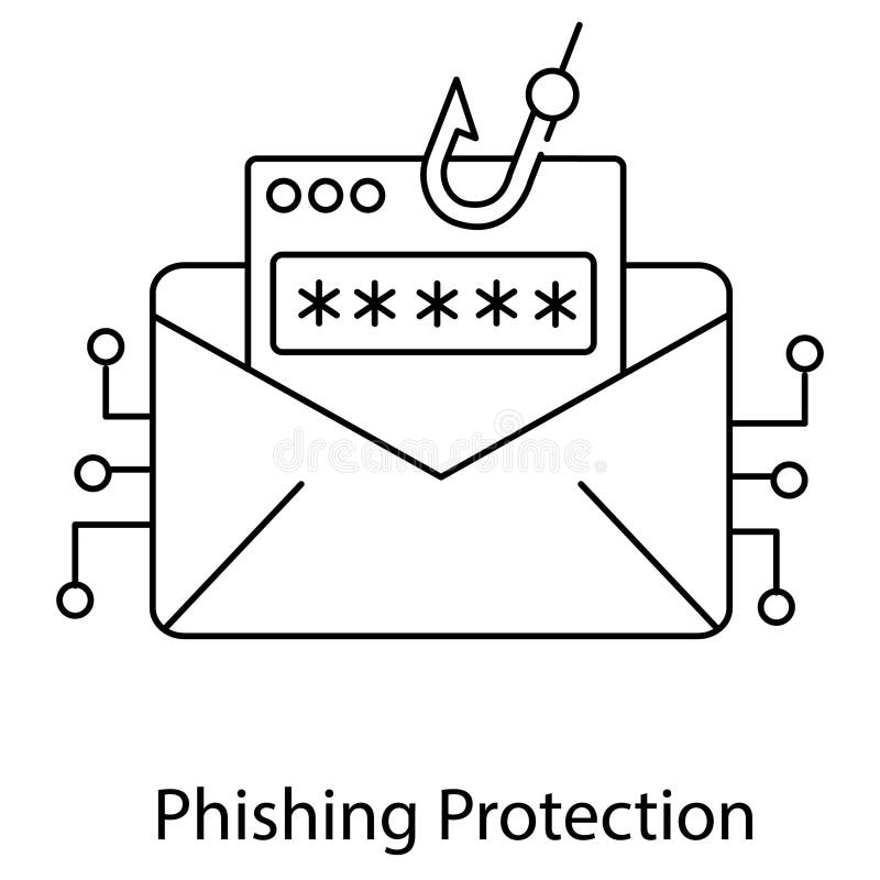 Phishing Protection Icon. Vector Design Stock Vector - Illustration of ...