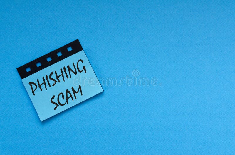Phishing scam on sticker stock photo. Image of scams - 137933010