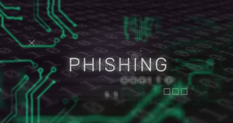 Phishing Text And Microprocessor Connections Over Binary Coding Data Processing On Grey 1683