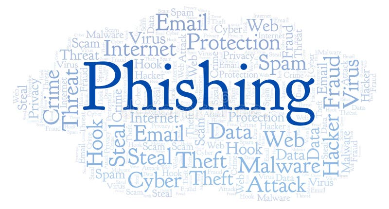 Phishing word cloud. stock illustration. Illustration of fonts - 125887138