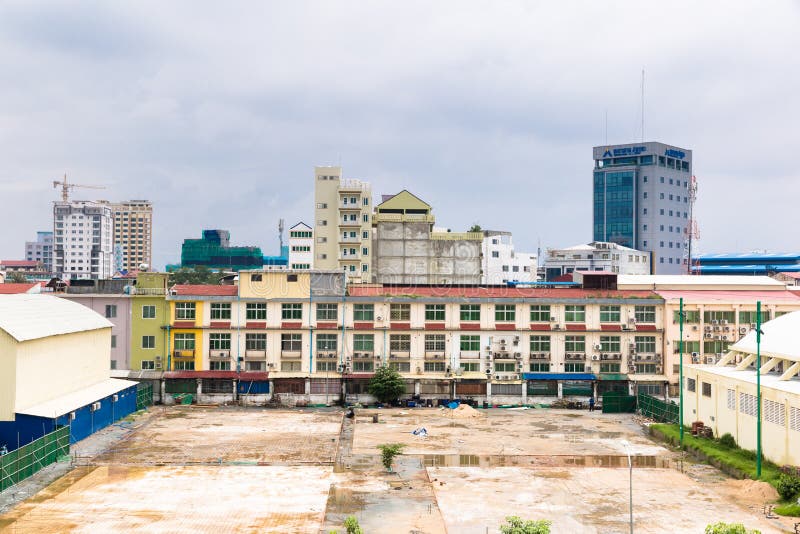 Image in Cambodia. Construction Industry in Asia. Buildings in Phnom ...