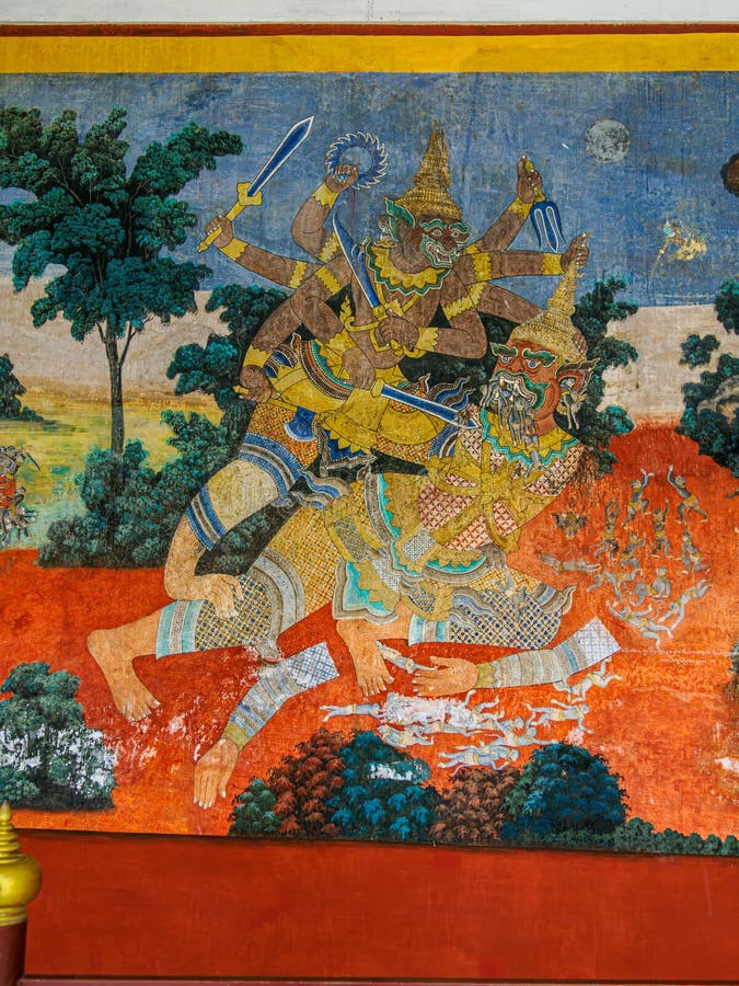 Section Royal Palace Mural Phnom Penh Cambodia Stock Photos - Free ...