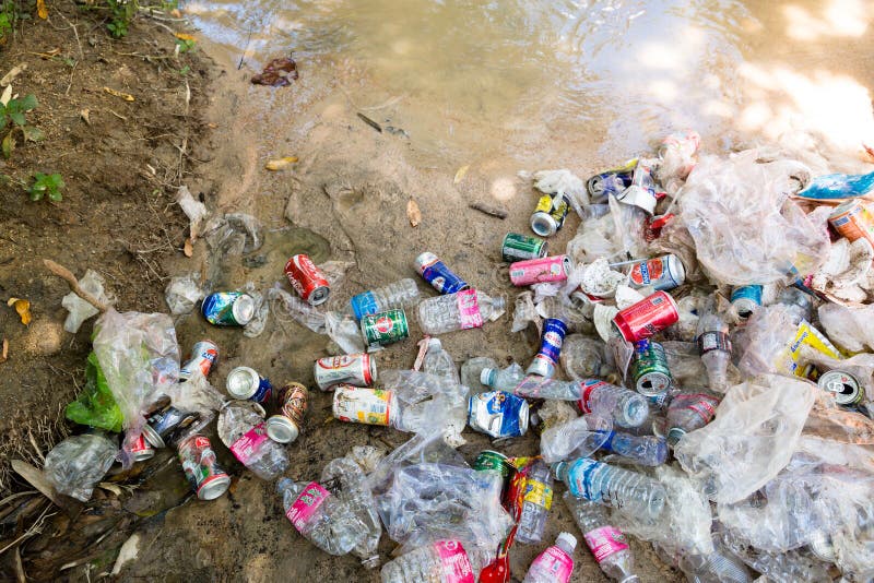 Image of Water Source Polluted with Waste. Editorial Photography ...