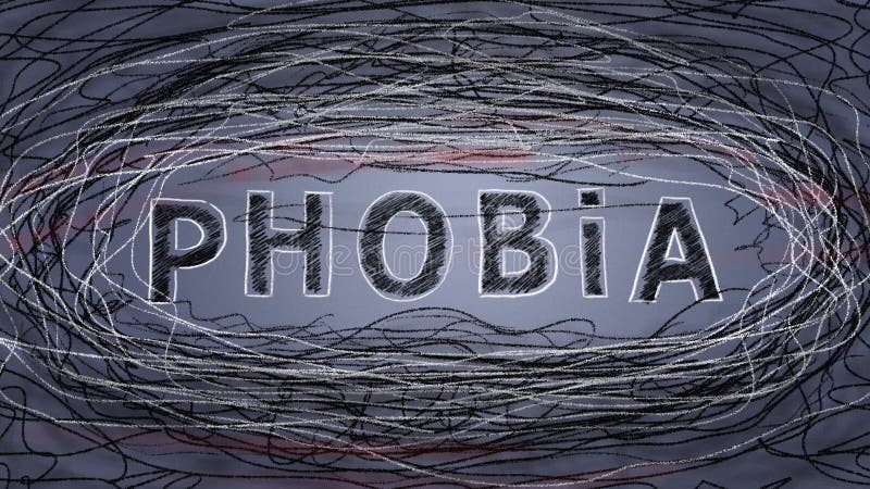 PHOBIA. Conceptual Illustration Stock Footage - Video of horror ...