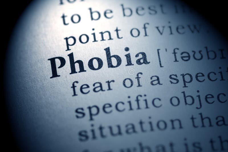 Definition of the Word Phobia Stock Photo - Image of word, definition ...