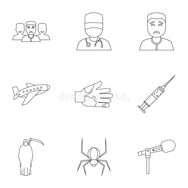 Phobia Symbols Stock Illustrations – 214 Phobia Symbols Stock ...