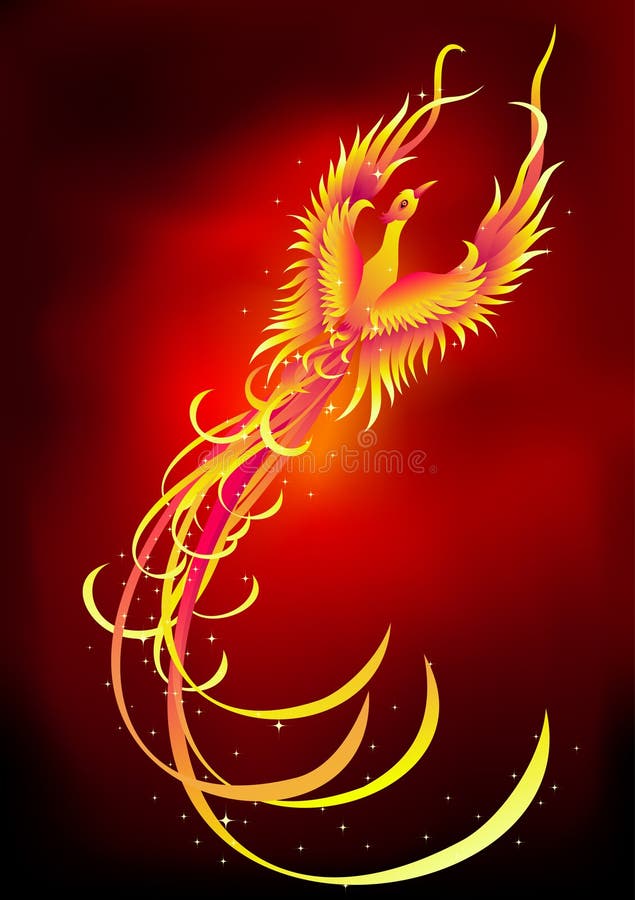 Phoenix illustration de vecteur. Illustration du éternel - 13820855