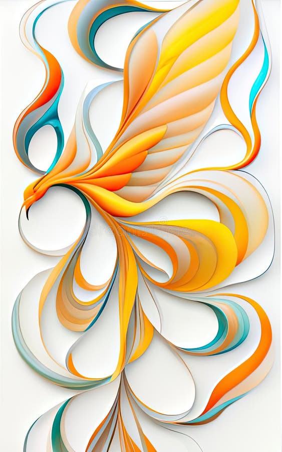 Phoenix Abstract Art Background Stock Illustration - Illustration of ...