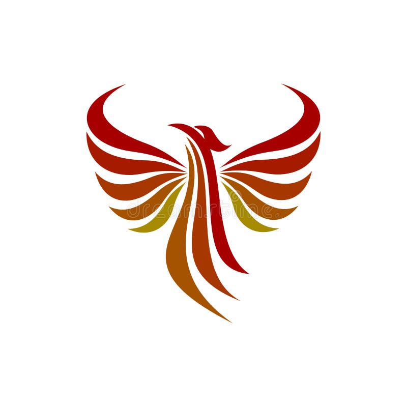 Phoenix Abstract Logo Vector Design Stock Vector - Illustration of ...